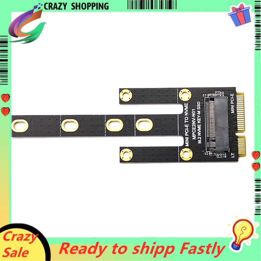 Expansion Card MPCIE to KEY-M Expansion Slot MINIPCI-E to NVME M2 Adapter Card WIFI Interface to ...