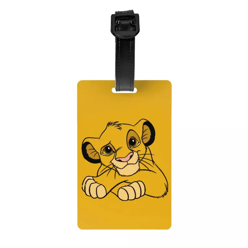 The Lion King Simba Anime Luggage Tag With Name Card Cartoon Privacy ...