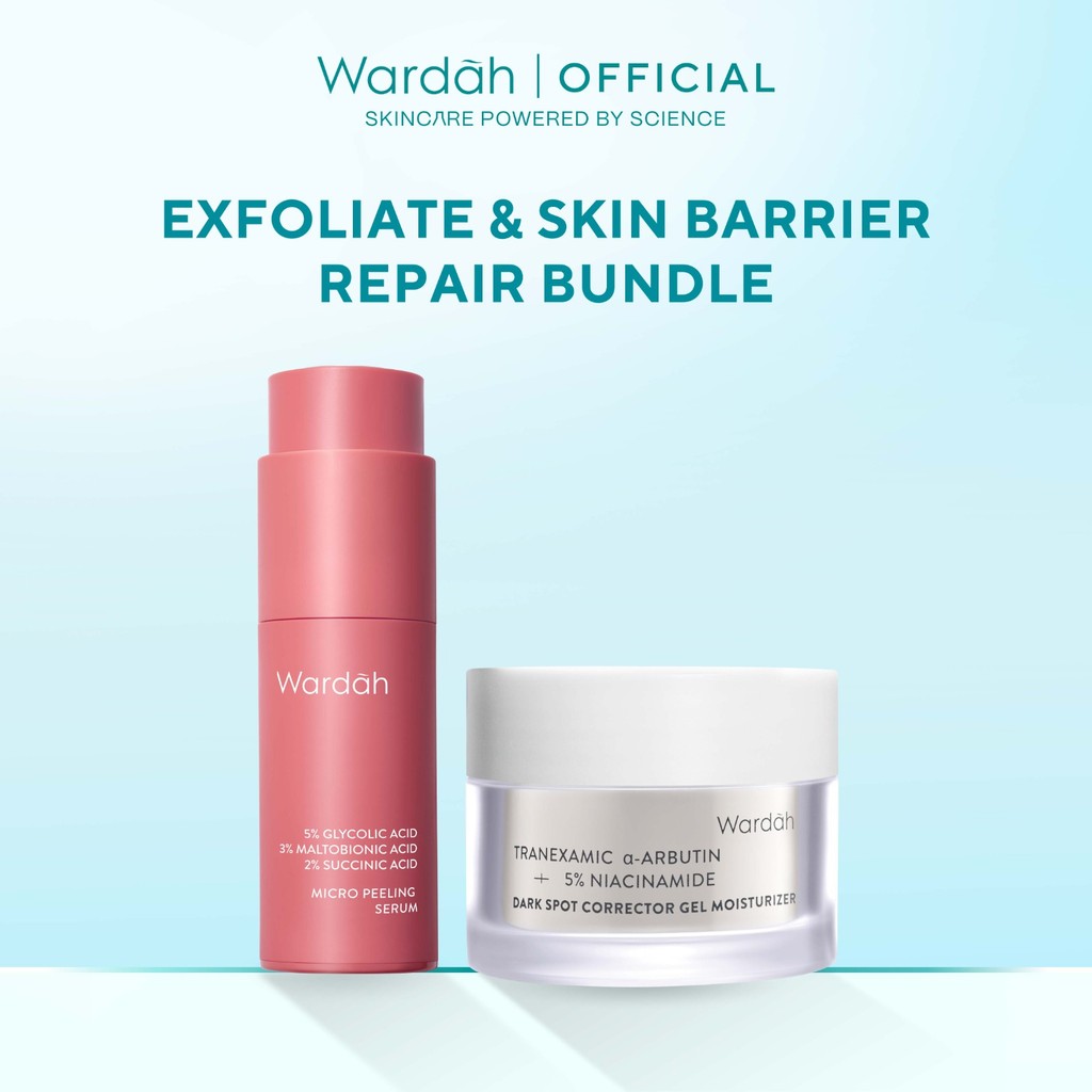 Exfoliate & Skin Barrier Repair Bundle - Micro Peeling Serum ...