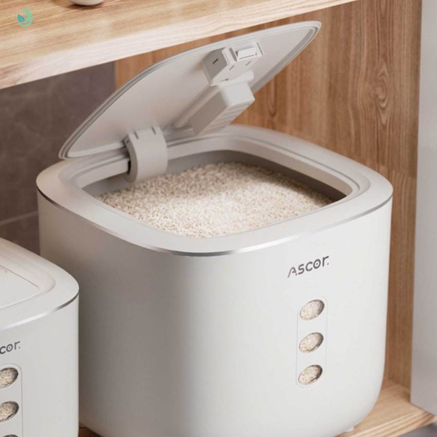 rice storage flour container, sealed grain storage barrel, leak proof ...