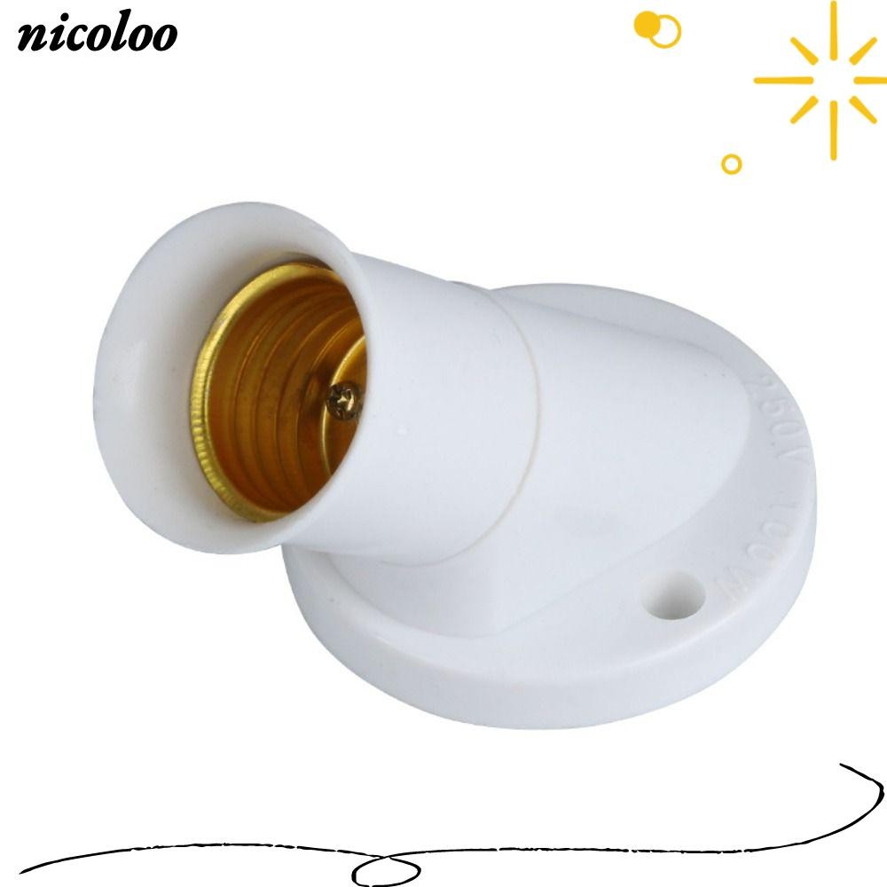 NICOLOO Wall Lamp Holder E27 45 Degree Angle Universal Bulb Socket | Shopee Malaysia