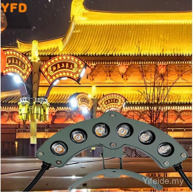 Lampu Beralun LED YFD Luaran Kalis Air Dua Sisi Lampu Sorot Jubin ...