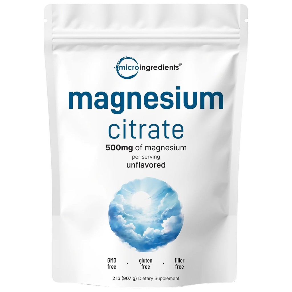 Micro Ingredients, Magnesium Citrate, Unflavored, 2 lb (907 g) | Shopee ...