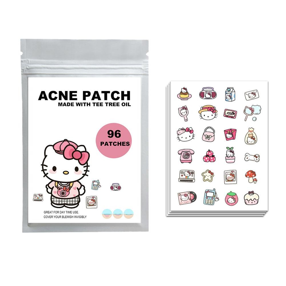 96pcs/24pcs Cute Acne Patches Cartoon HelloKitty Hydrocolloid Acne ...