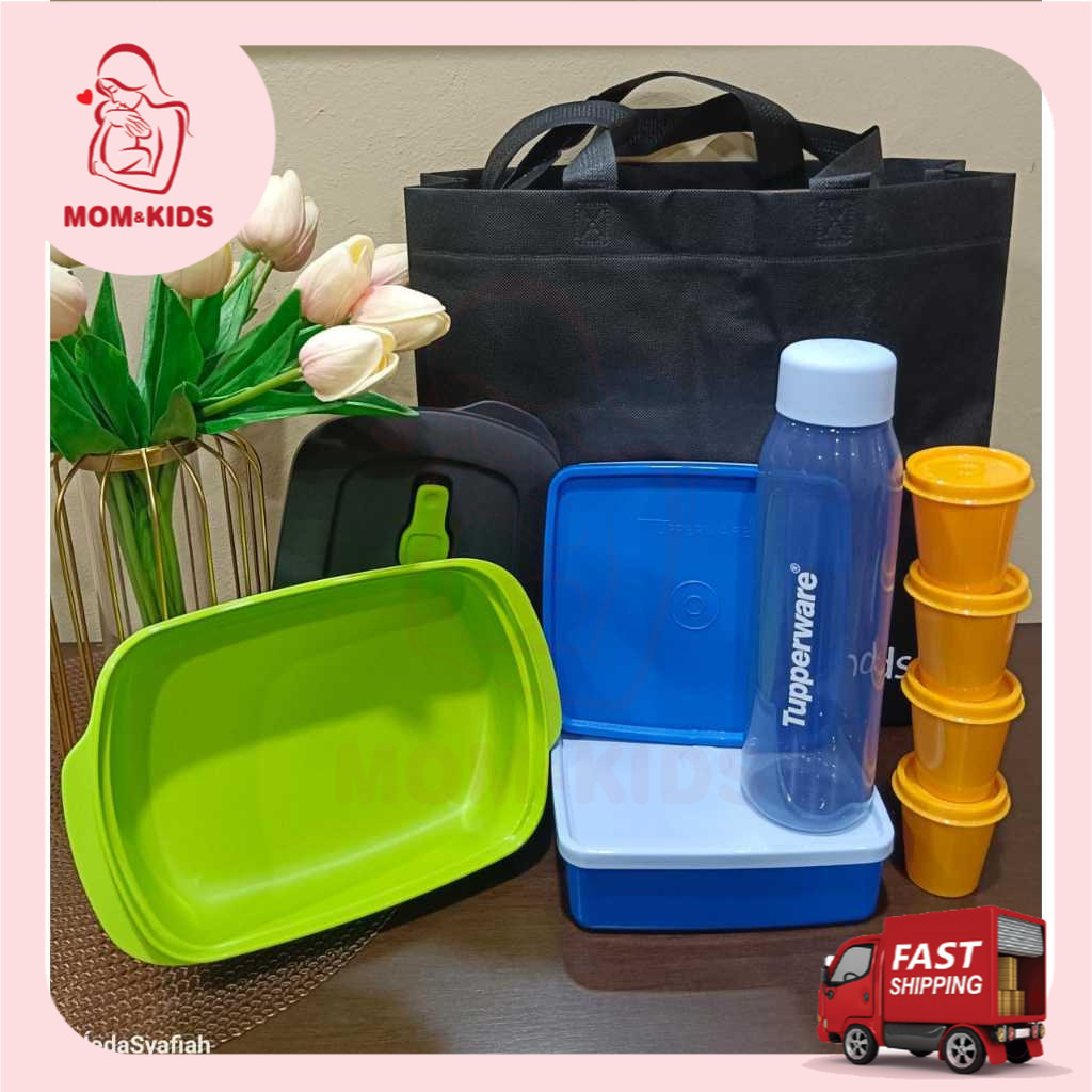 Tupperware Set Viral New Baru 500ml Eco Bottle 1L Green CrystalWave ...