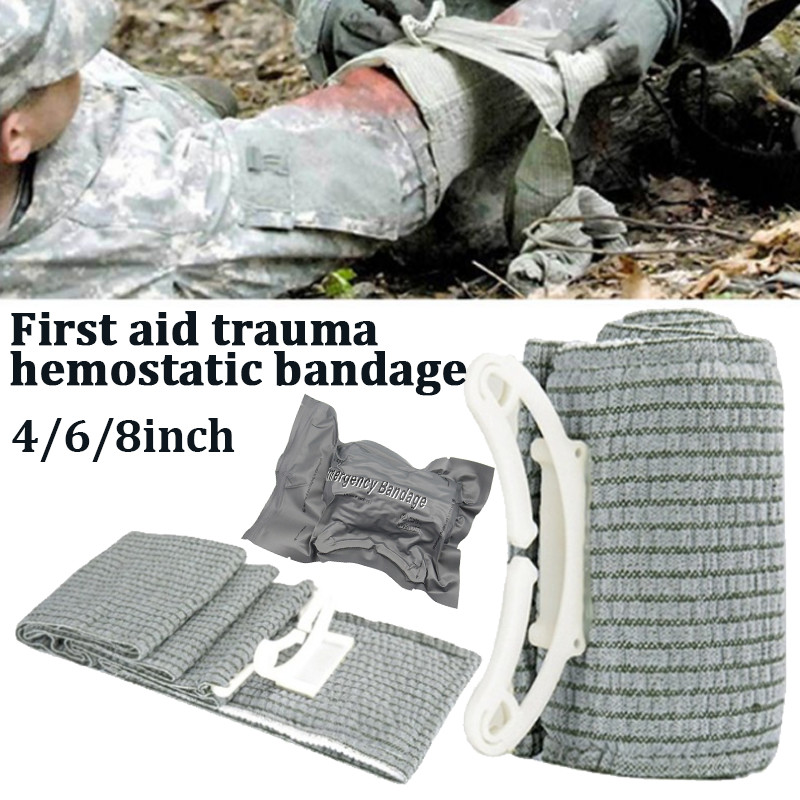 Hemostatic Pressure First Aid Pressure Wound Dressing Elastic Bandage ...