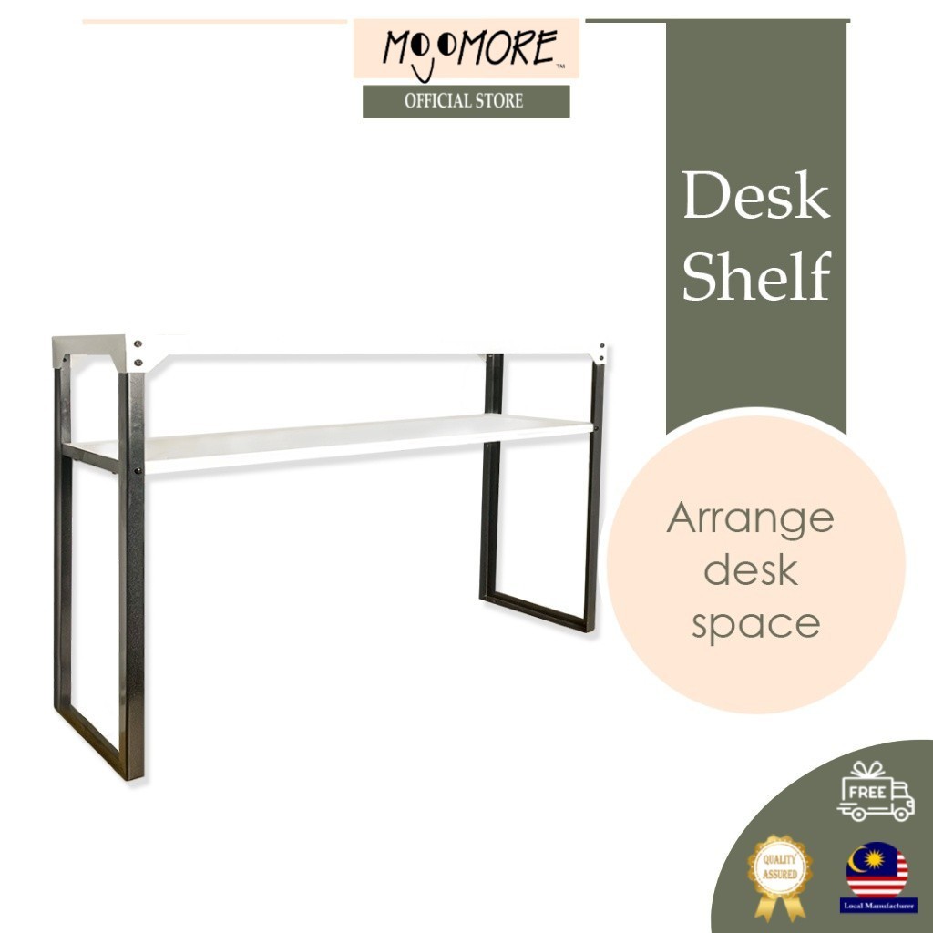MOJOMORE 2 Layer Desktop Shelf Office Storage Rack Display Rack ...