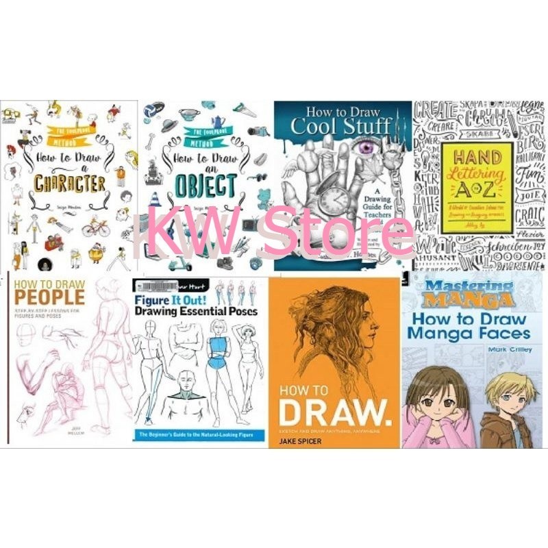 8 IN 1 How to Draw Series / Manga- Basic Drawing┃Bundle Sets 19JA ...