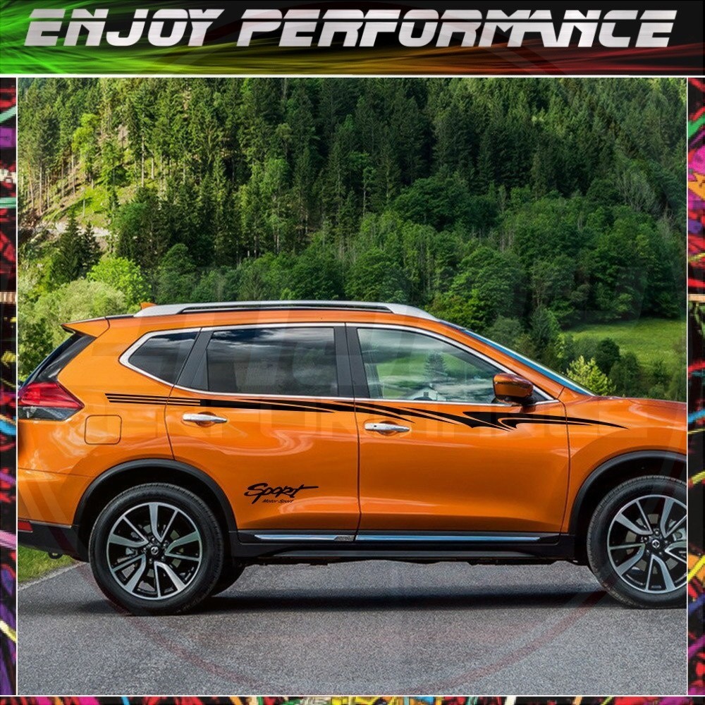 2PCS Cap Side Door Stickers CRV Sportage Mokka Tucson KX5 Tiguan Duster CX-5 All SUV Tuning ...