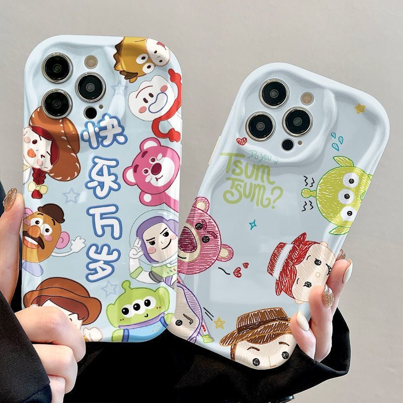 Cute Lotso Bear Cartoon Toy Story Phone Case for iPhone 15 14 13 12 11 ...