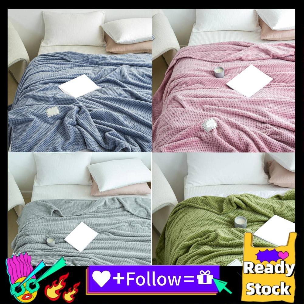 Icegg Cooling Blanket Milk Fleece Lattice Jacquard Summer Cold Single ...