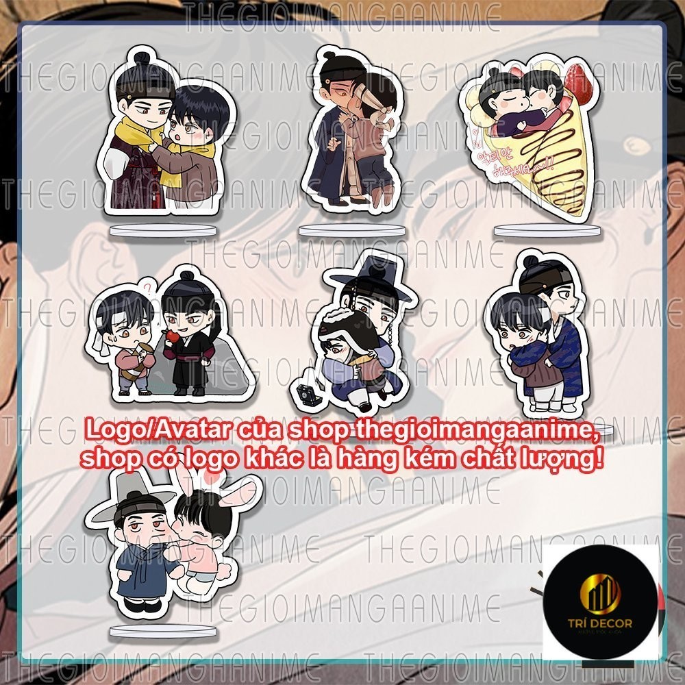 (3cm) Standee model BOYLOVE manhwa chibi mini statue printed with ...