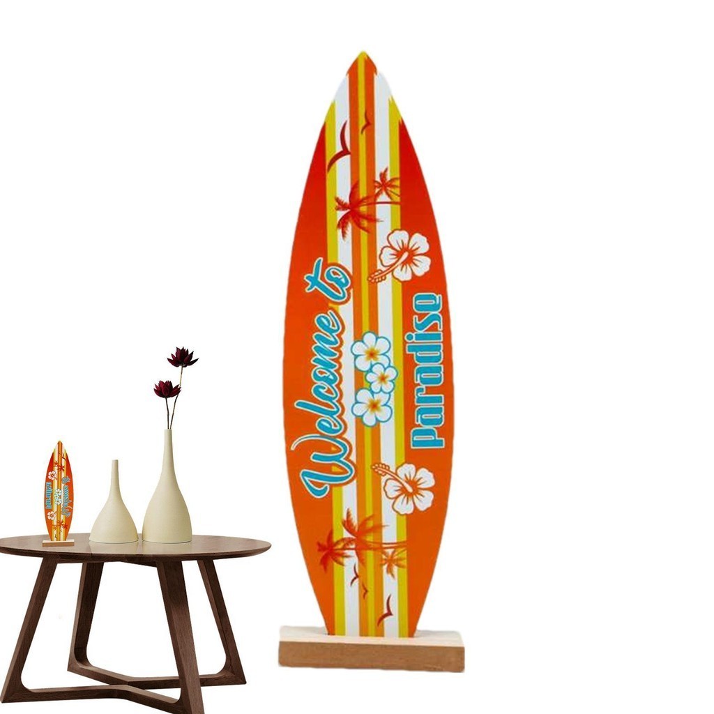 Surfboard Table Decorations Tropical Bar Table Centerpieces ...