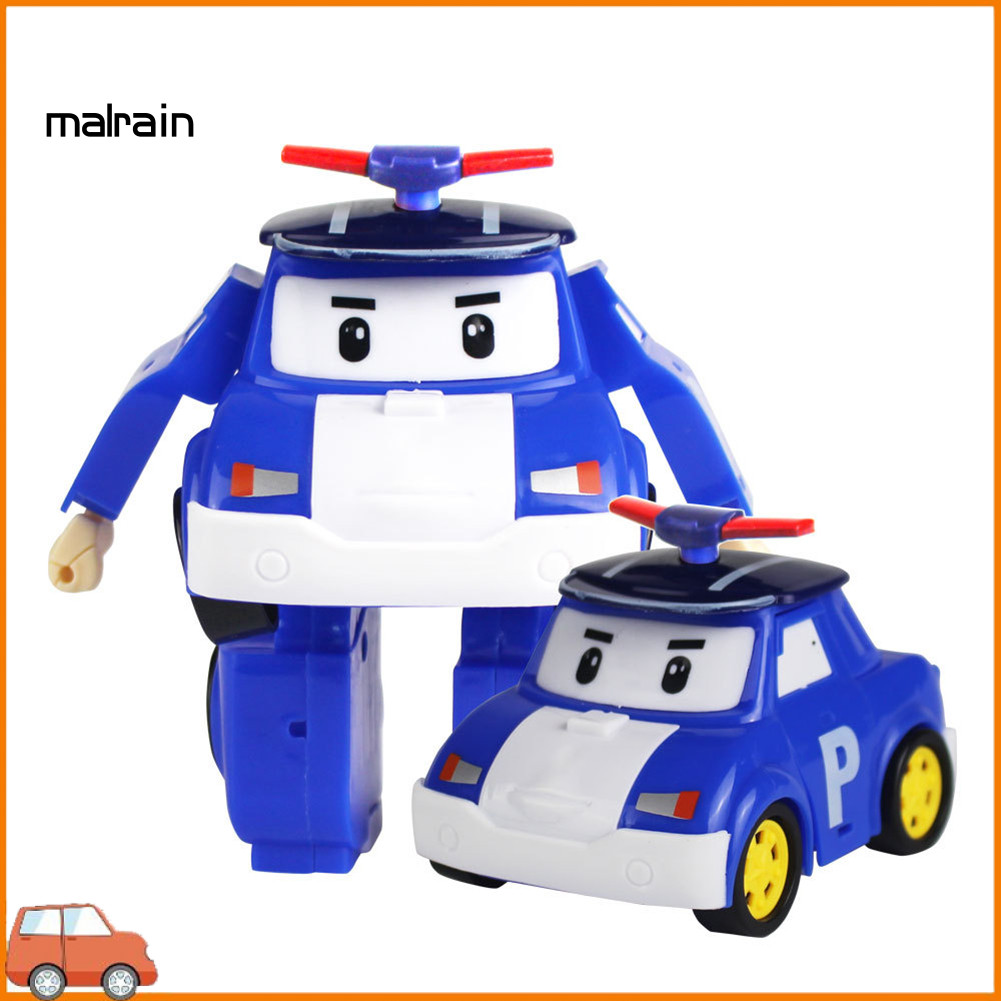 [Ma] Robocar Poli Action Figure Deformation Police Car Robot ...