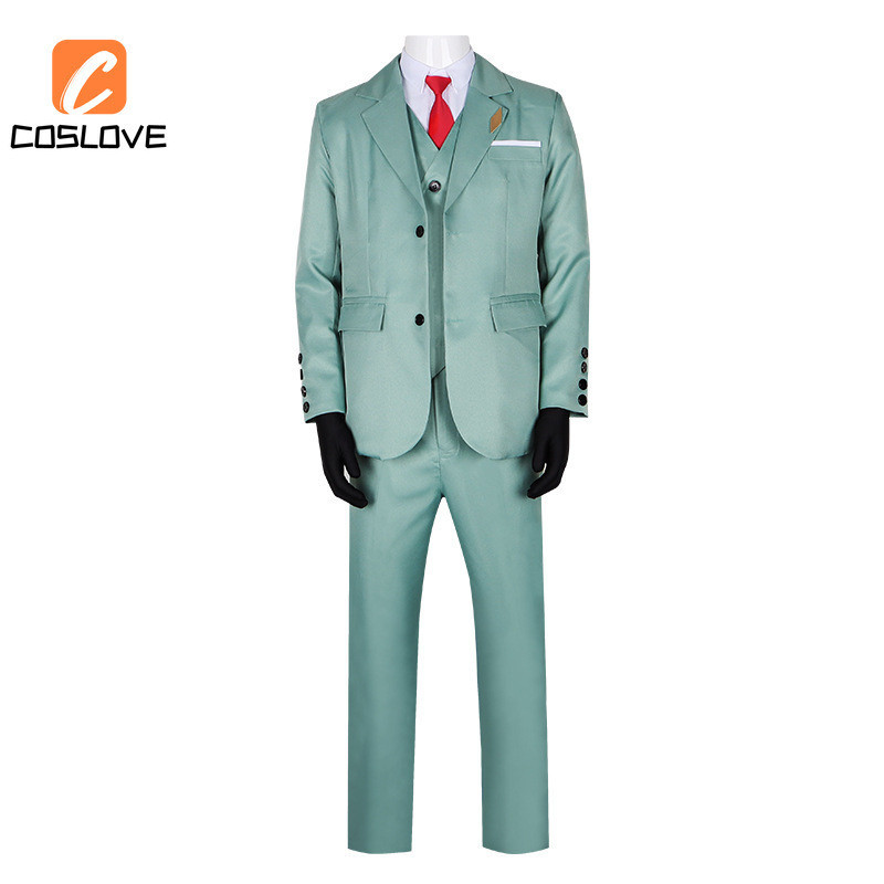 Anime Spy X Family Loid Forger Cosplay Clothing Full Set Costume Green ...
