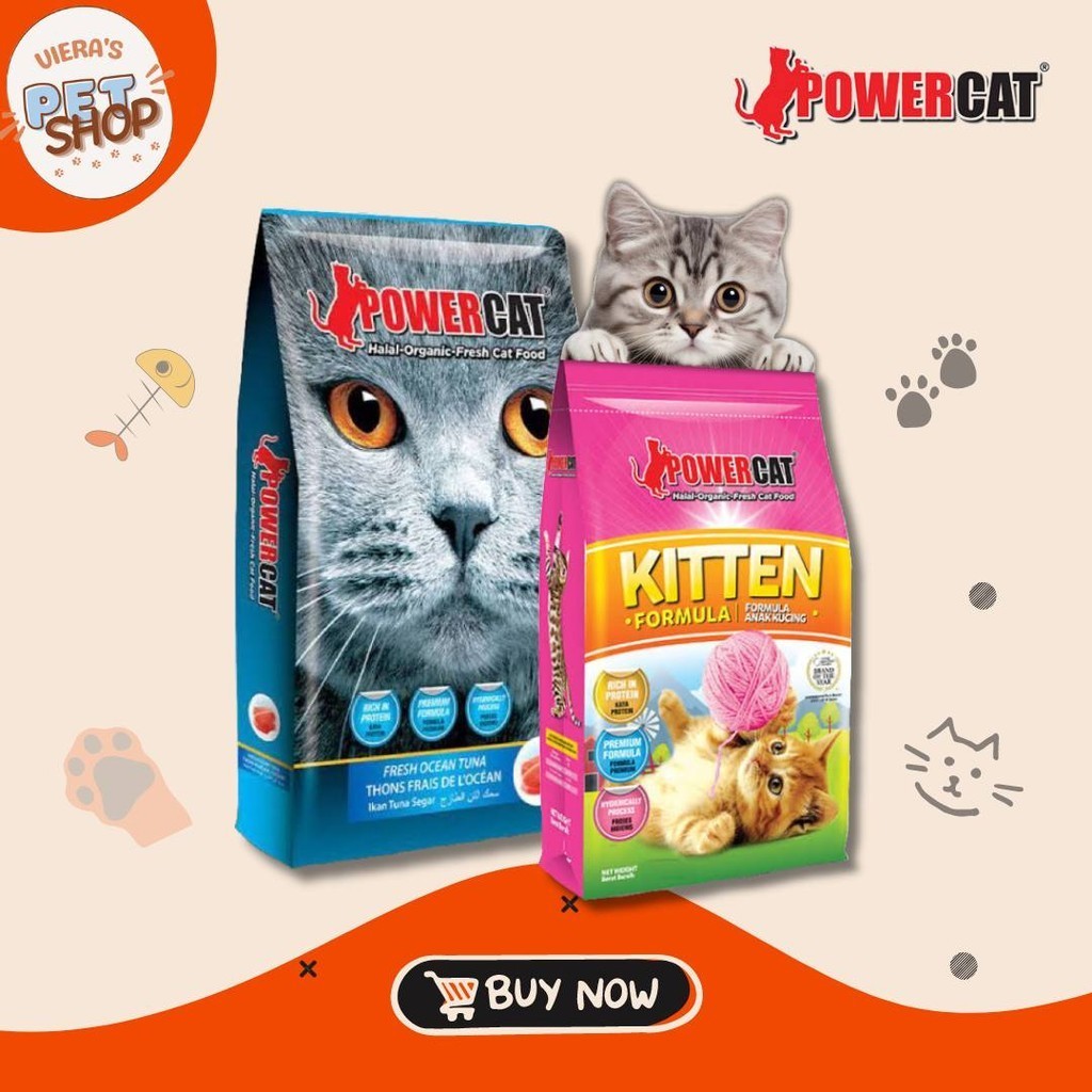 Power Cat Adult/Kitten (repack 1kg) | Shopee Malaysia