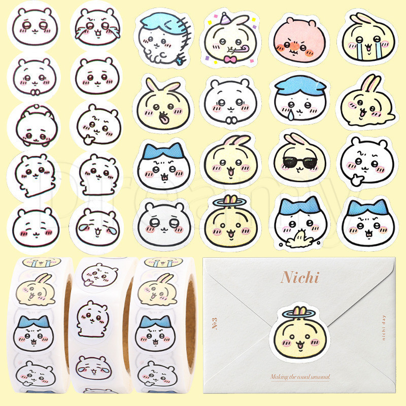 500pcs Chiikawa Roll Stickers - Diy Water Cup Desktop Stickers ...