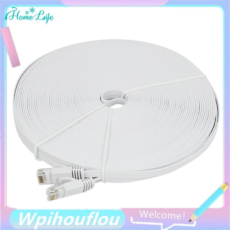 [HoME&life] Cat 6 Ethernet Cable 100 Ft (30 Meters) Flat Slim Long ...