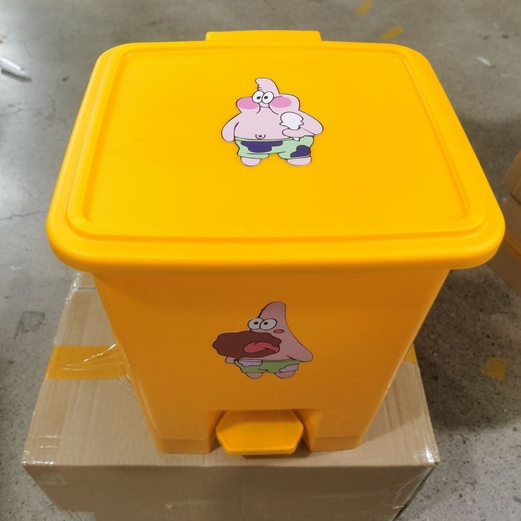 Spongebob SquarePants Trash Can Dopamine Paper Basket Household Large ...
