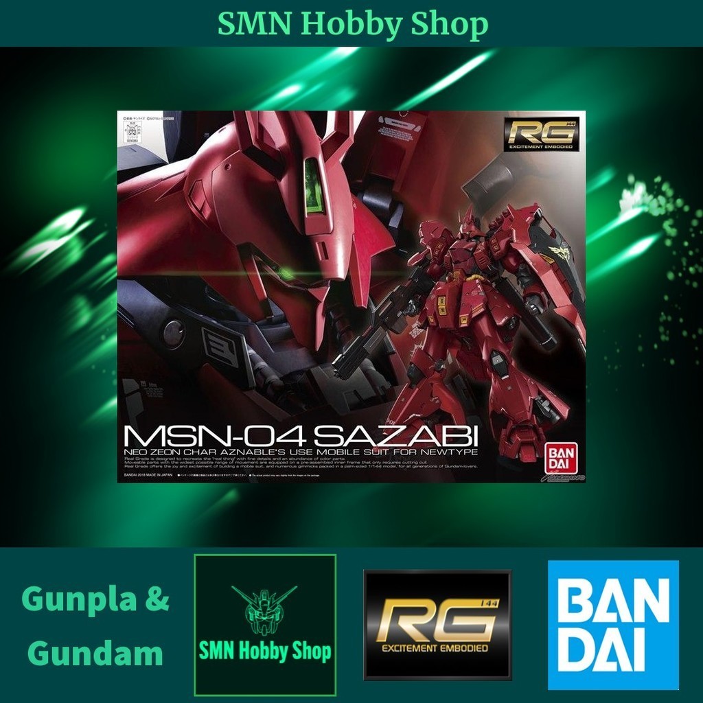 RG 1/144 MSN-04 Sazabi 029 Gunpla Gundam Toys Plastic Model Kit [Mobile ...