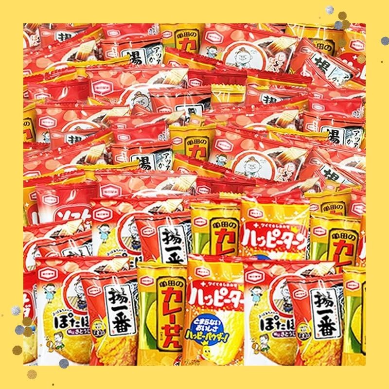 Kameda Seika Mini Rice Crackers Individually Packaged Assorted Snack ...