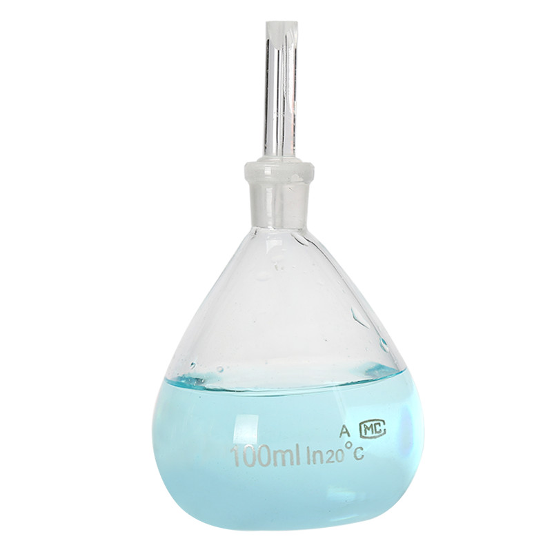 Specific Gravity Bottle 5/10/25/50/100ml Glass Density Bottle Spherical ...