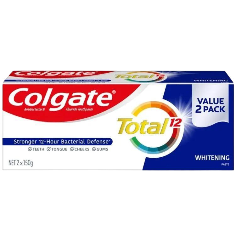 Colgate Total 12 Toothpaste Whitening Value Pack 2x150g / Colgate ...