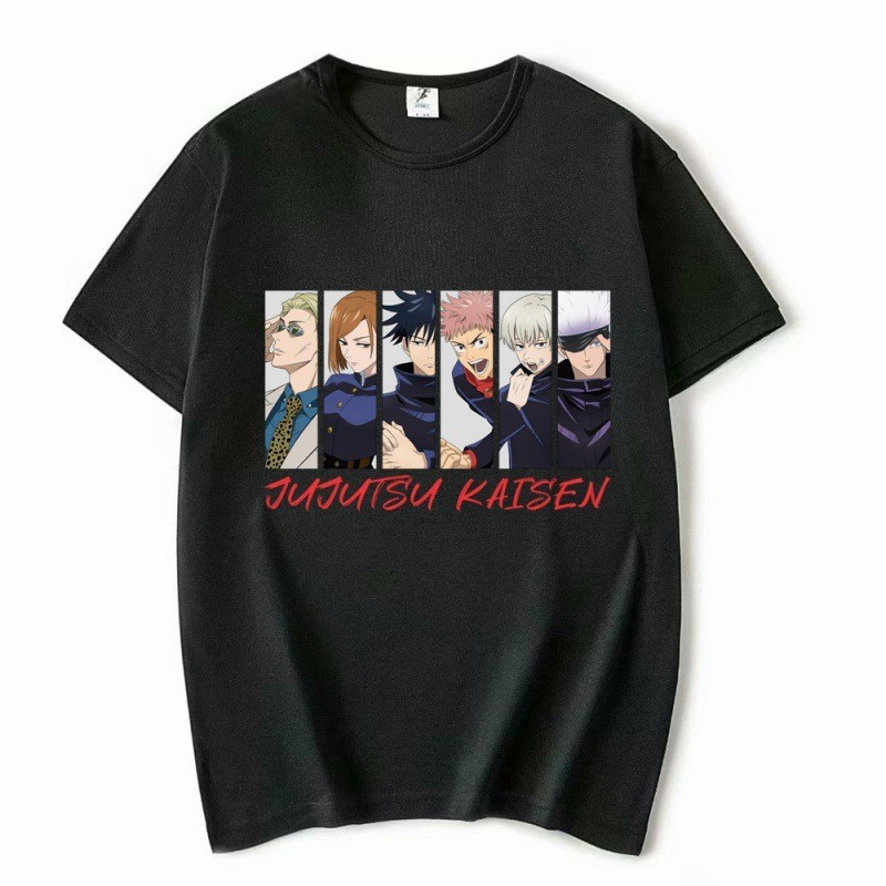 Anime Jujutsu Kaisen Gojo Satoru Yuji Itadori Sukuna Men Tshirt Clothes ...