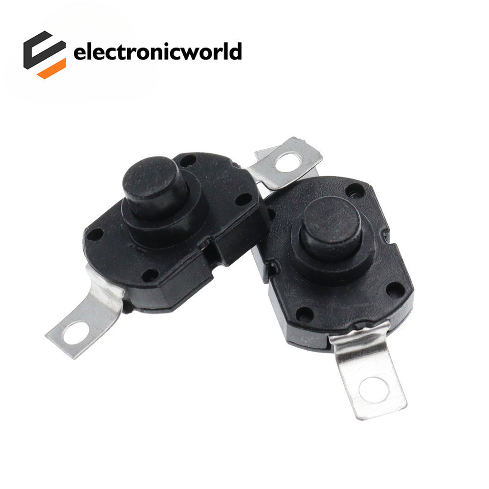 10PCS Push Button Switch 1712KD 30V 1A Flashlight Switch LOCK 17X12X9 ...
