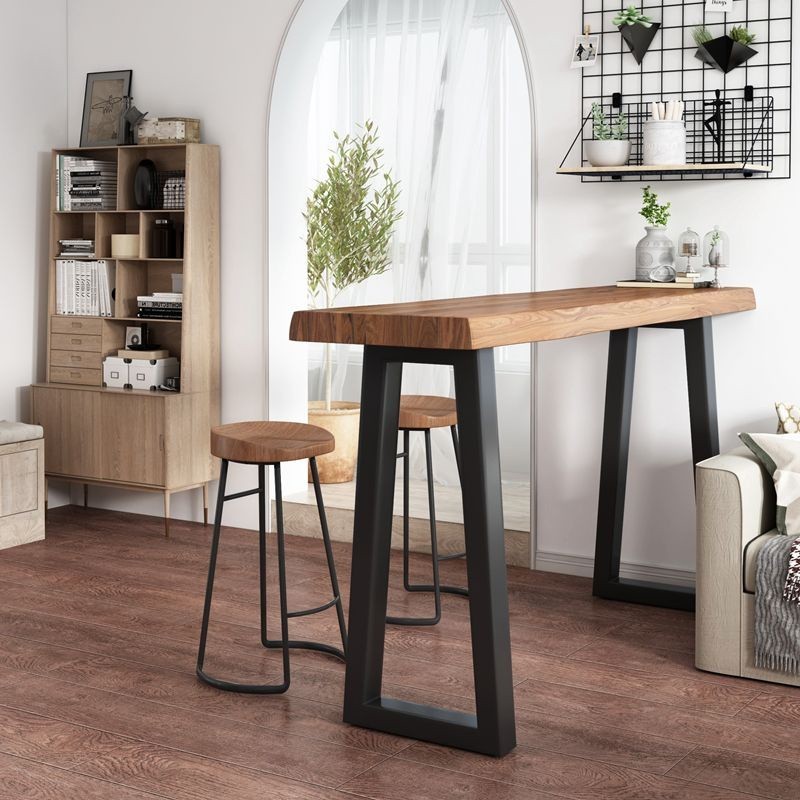 Solid wood bar table balcony living room bar partition table kitchen ...