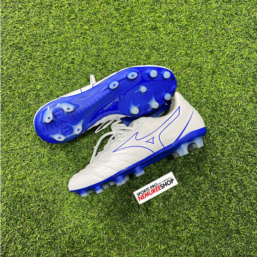 MIZUNO Football Shoes REBULA CUP PRO (WHITE/BLUE) | Shopee Malaysia