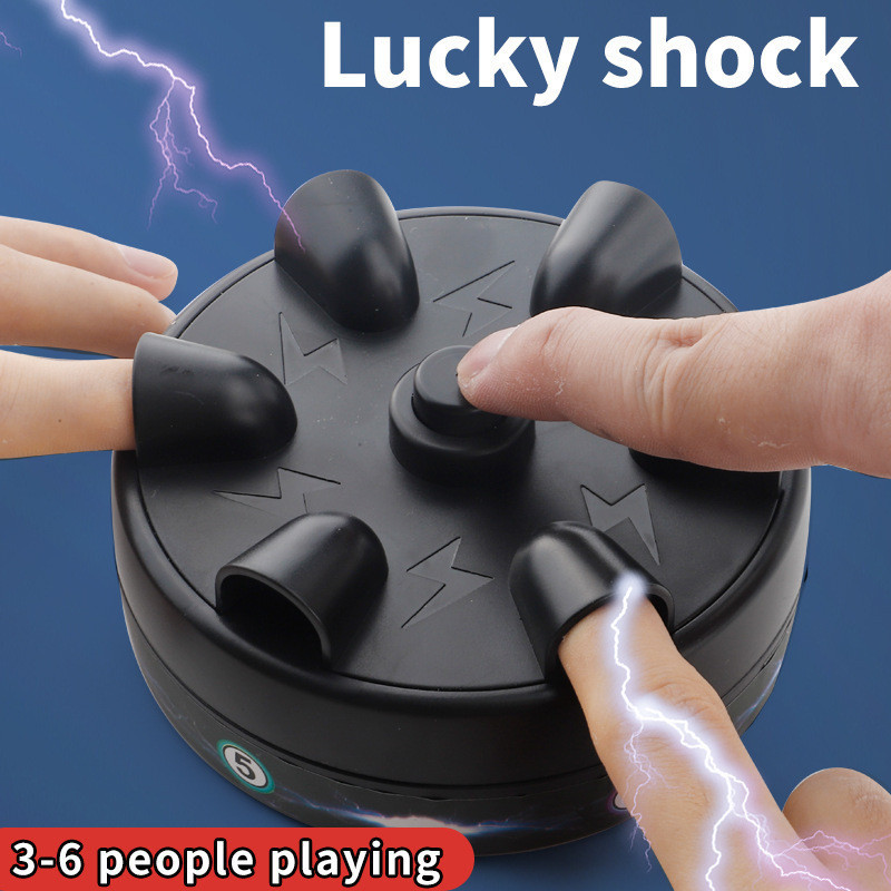 Electric Shock Finger Game Machine Electric Shocking Roulette Cogs Lie ...