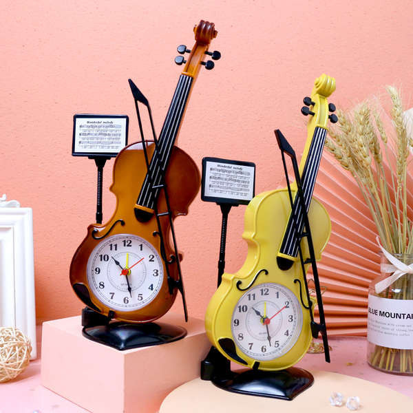 clock alarm clock wall aesthetic clock wall Jam meja model biola klasik ...