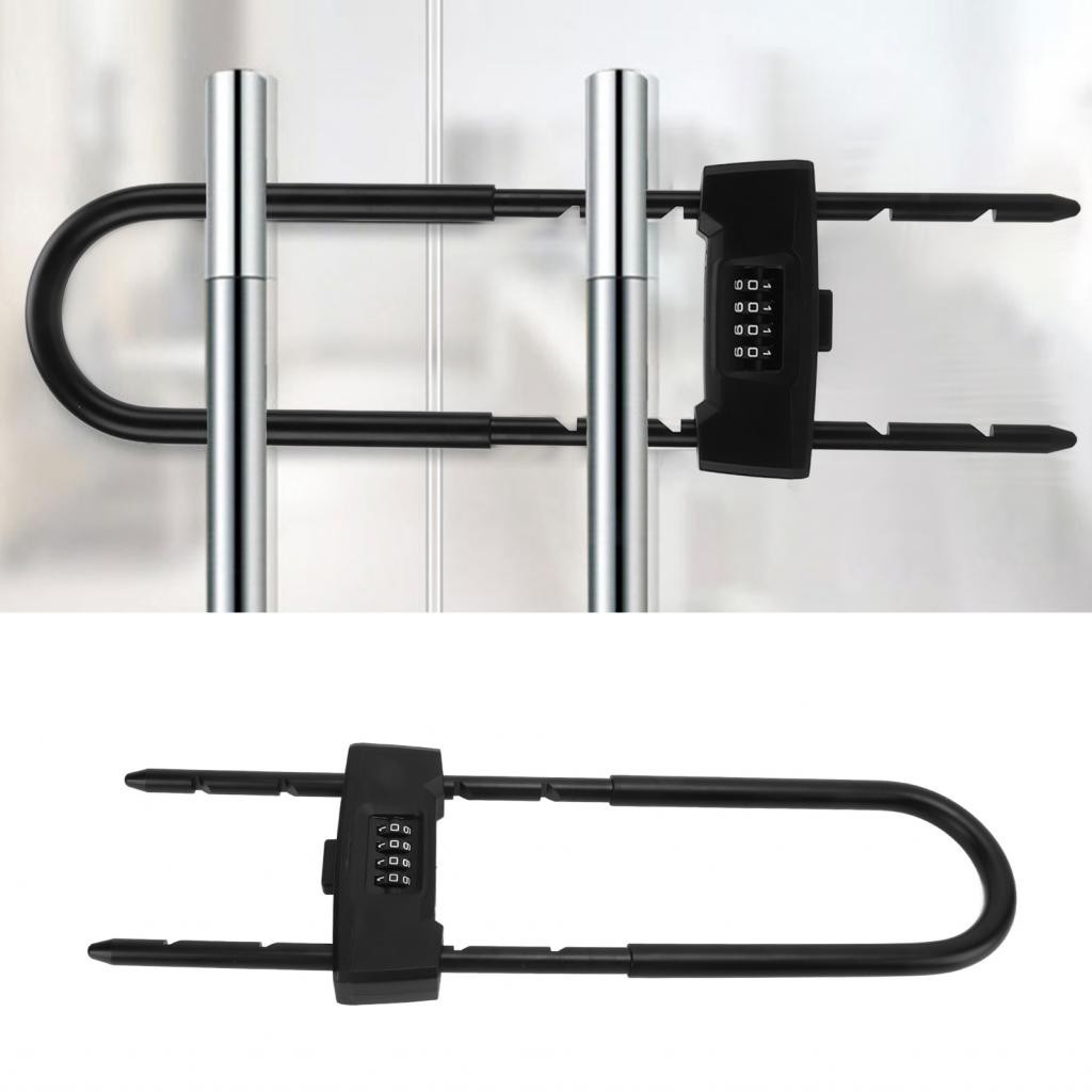 Treee 4 Digits Combination Lock Password Padlock U for Extended Glass ...