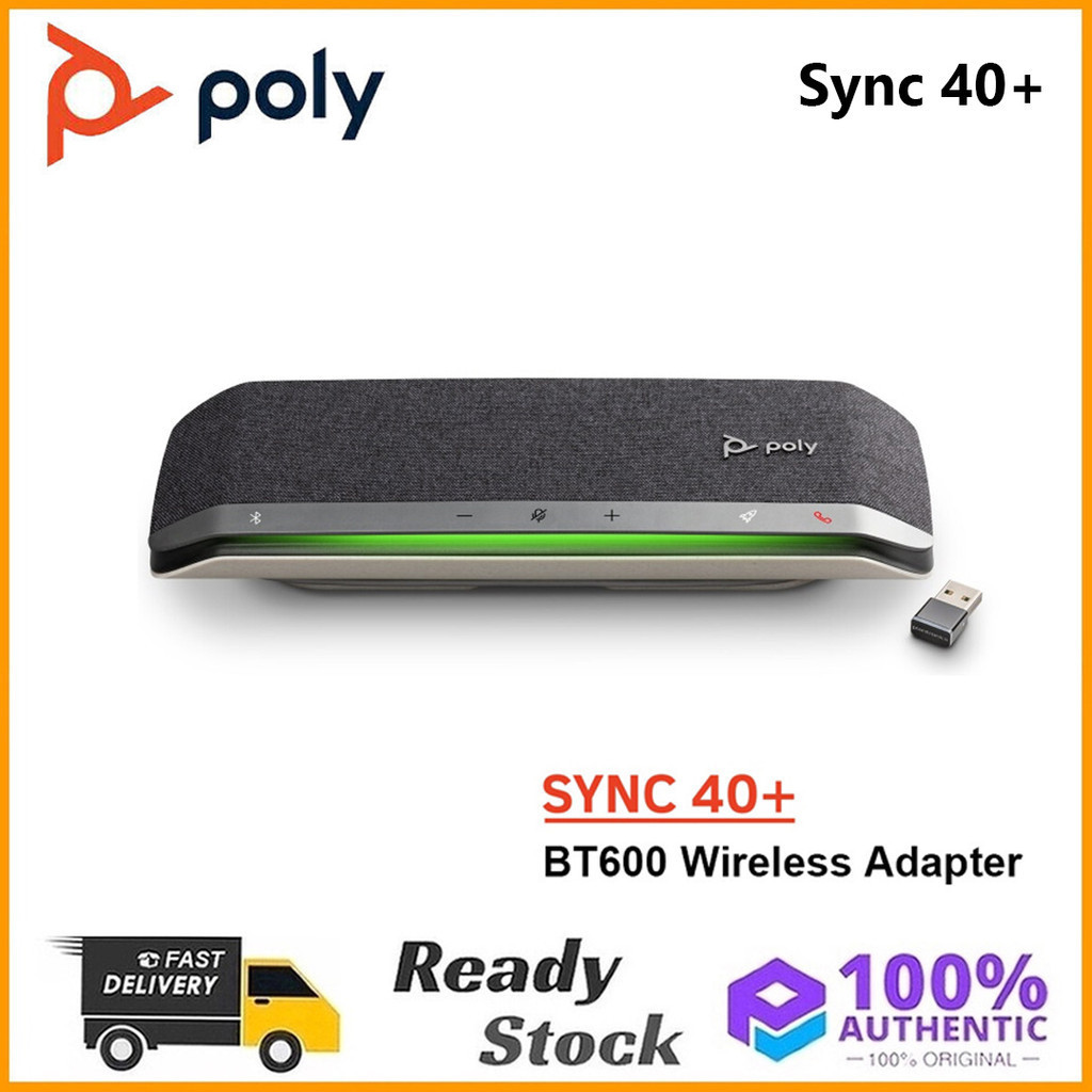 Original Poly Sync 40+ Smart Conference Speakerphone with BT600 ...