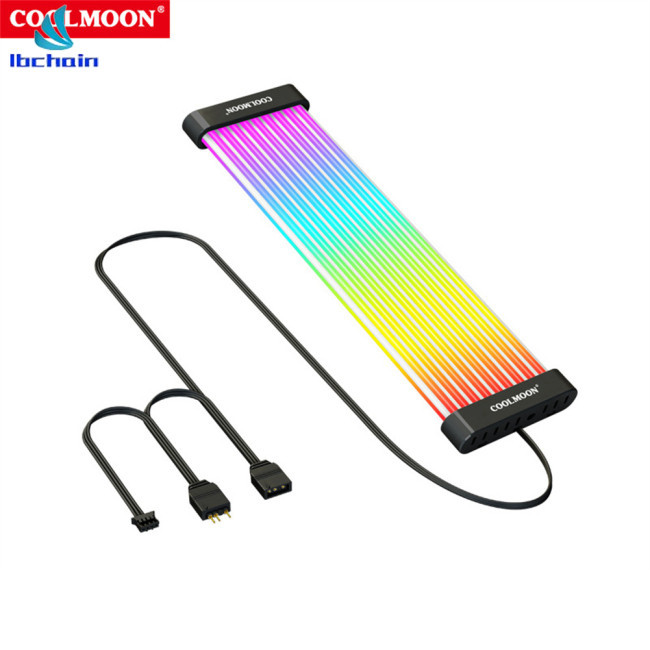 Clearance Sale!! COOLMOON ARGB LED Strip Light Fits 8PIN 24PIN Power ...