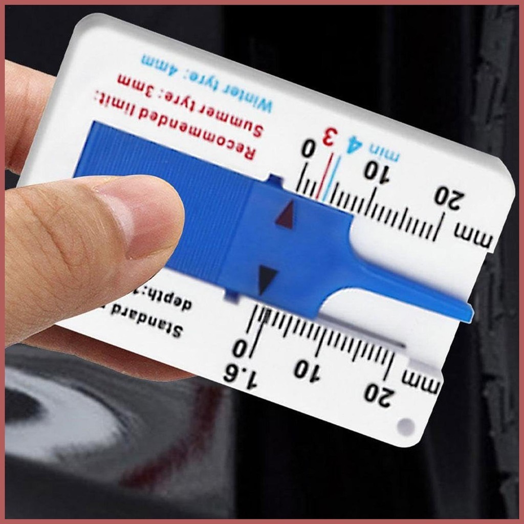 Tire Tread Depth Measuring Tool 0-20 mm Tire Tester Easy Reading Gauge ...