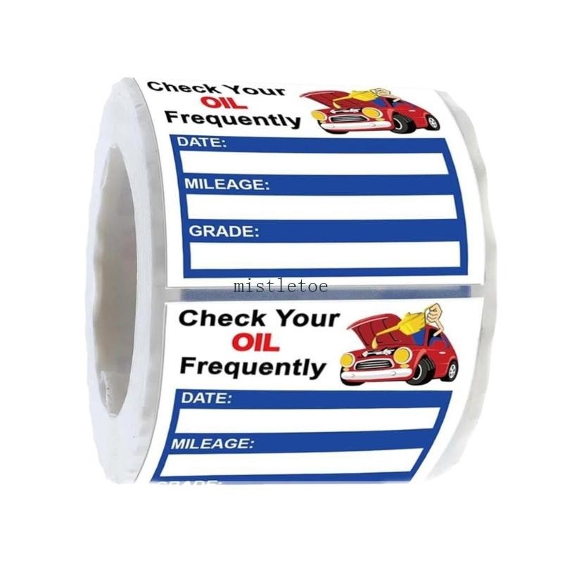 MIS 150Pcs Check Your Oil Frequently Window Stickers Oil Change Service ...