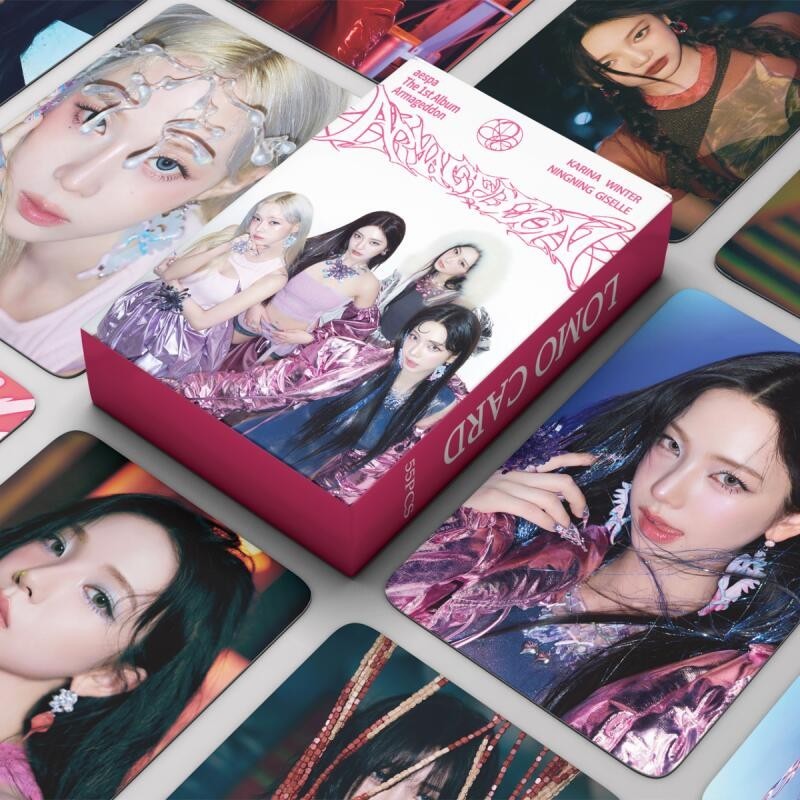 YANEN 55Pcs/Box AESPA New Armageddon Album Photocard Lomo Cards DIY ...