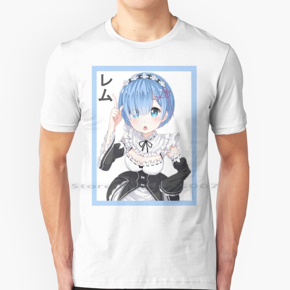 Rem | Re : Zero T Shirt 100% Cotton Rem Ram Re Zero Kara Rezero Manga ...