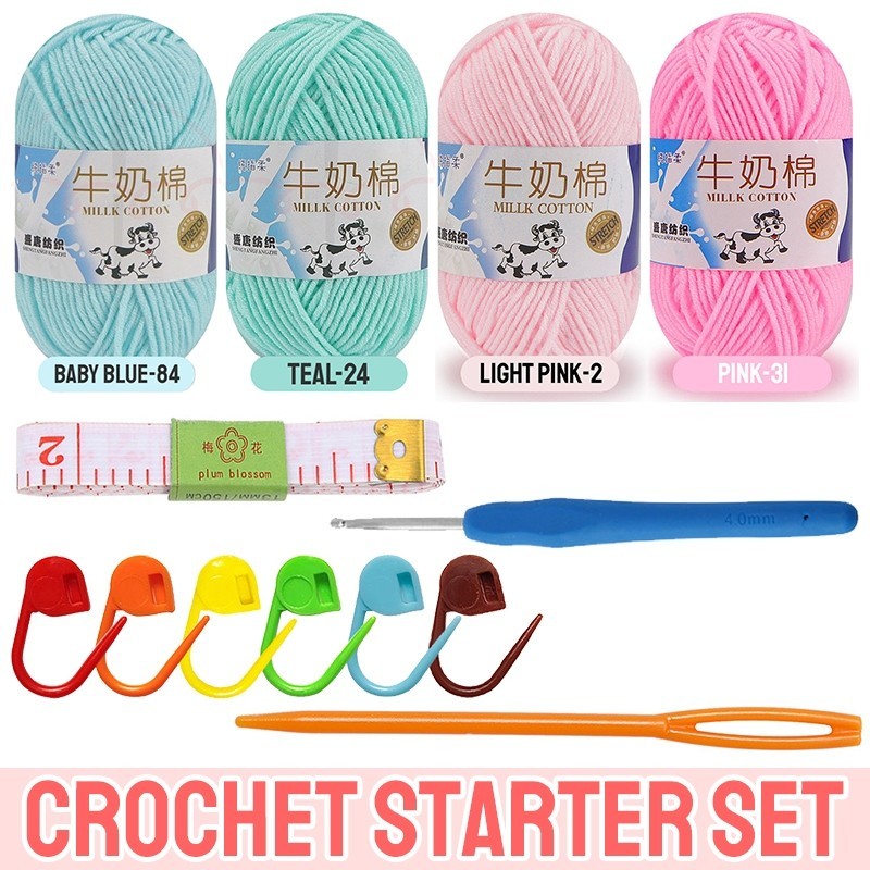 【2025 New】5-layer beginner crochet kit adult knitting starter kit adult ...