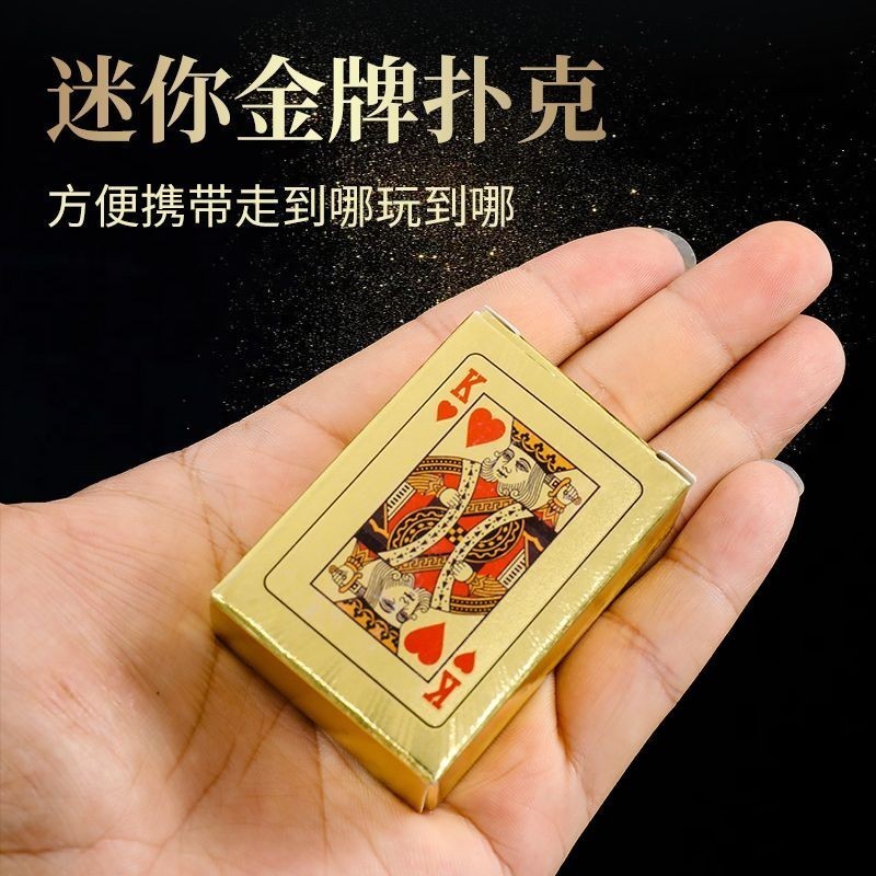 Year of the Dragon Earrings Mini Local gold playing Cards waterproof ...