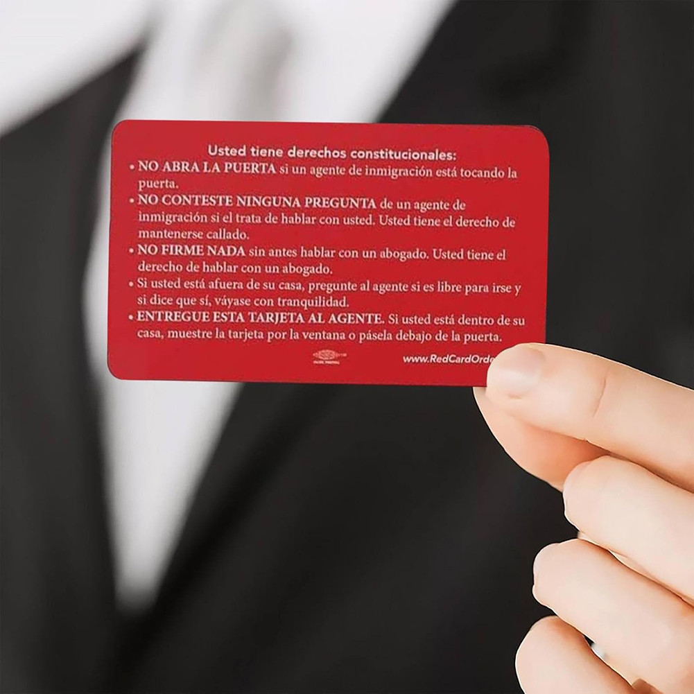 Red Cards For Asserting Immigration Useful Learning Your Rights Cards ...