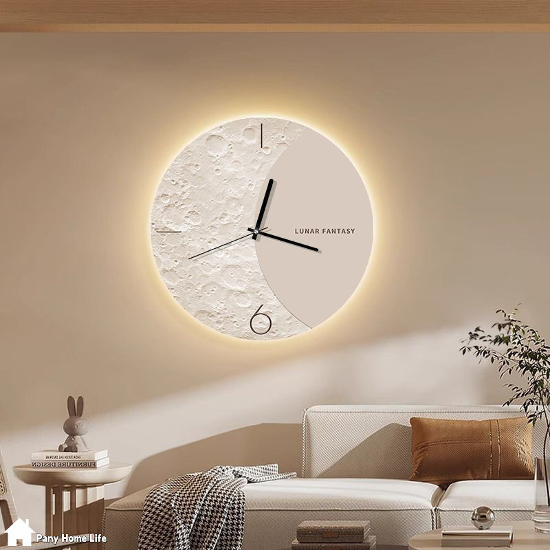 Nordic style living room table wall clock modern simple high-end ...
