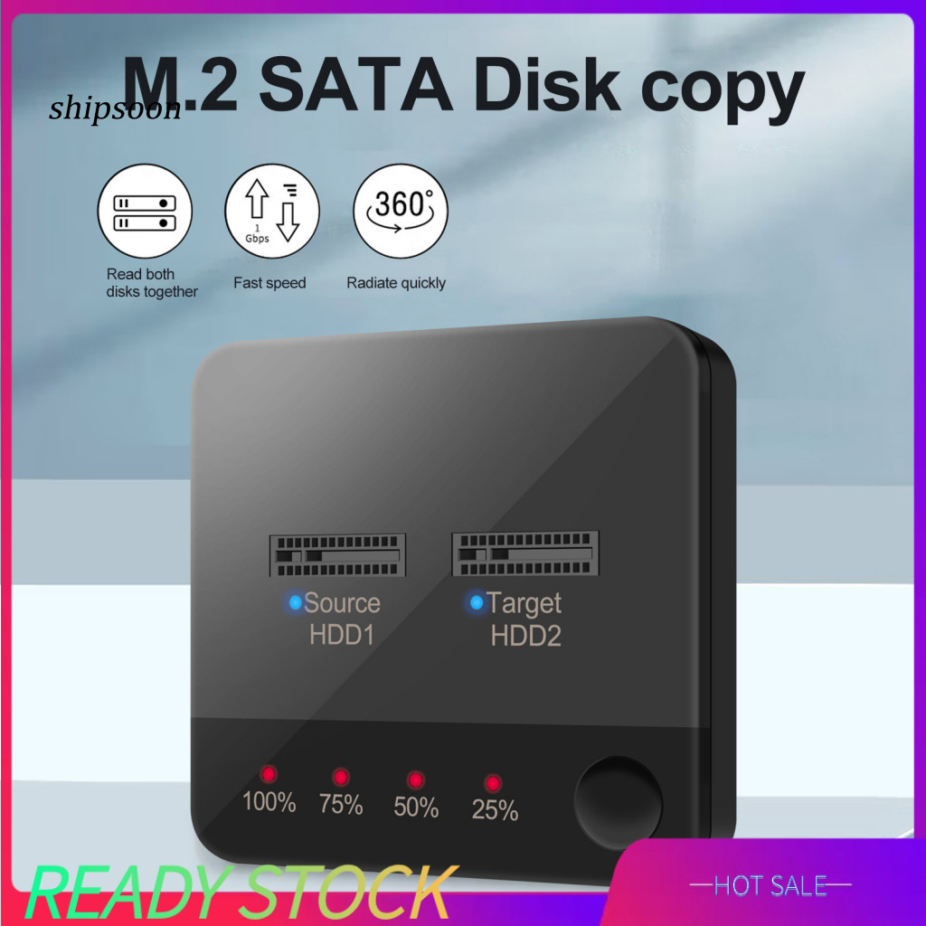 SN Portable Hard Disk Storage Box M.2 Nvme Ssd Copier Portable Dual Bay ...