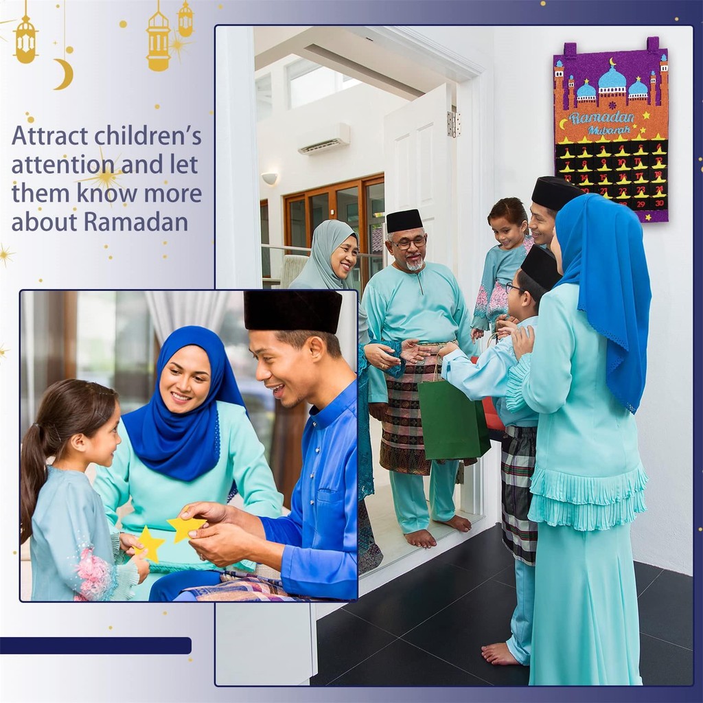 Ramadan Countdown Calendar Ramadan Calendar for Kids Wall Hangings ...