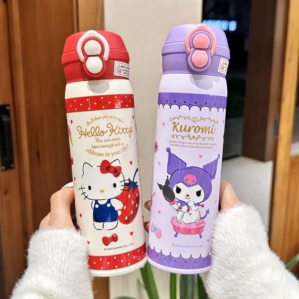tumbler tahan sejuk kuromi tumbler tahan sejuk botol air tahan sejuk 2024 New Sanrio Kuromi ...