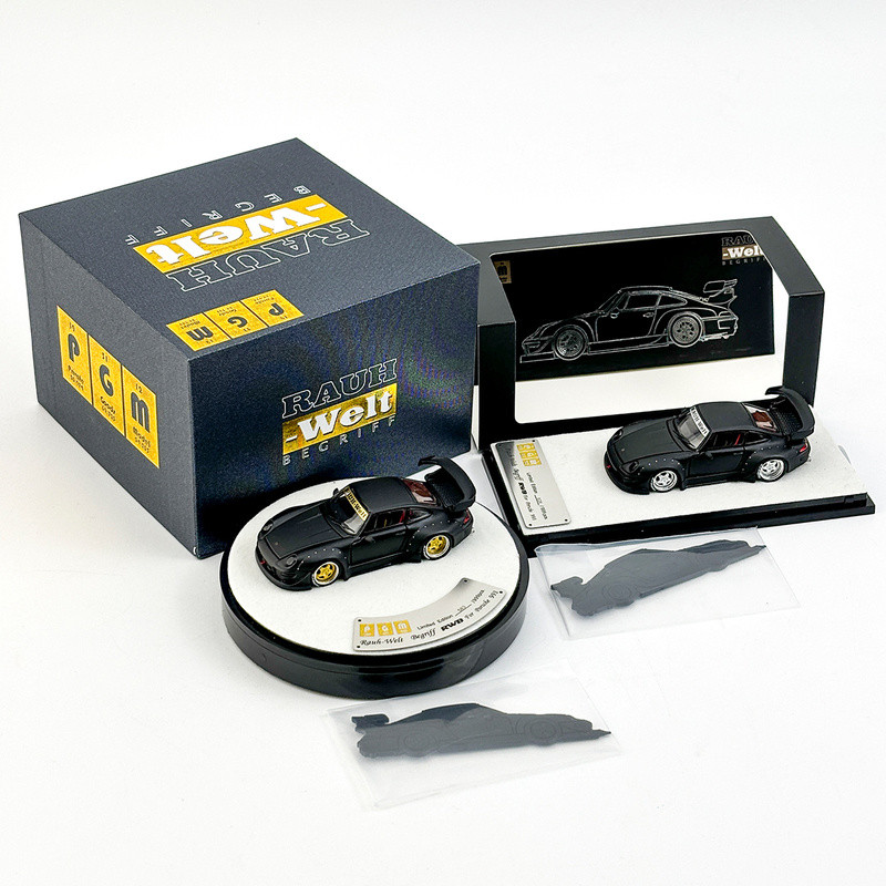Pgm 1: 64 Porsche 911 993 RWB Matte Black Limited Edition Alloy Car ...