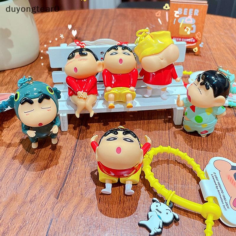 (duyongtear0) Anime Crayon Shin-chan Keychain Cartoon Funny Keyring ...