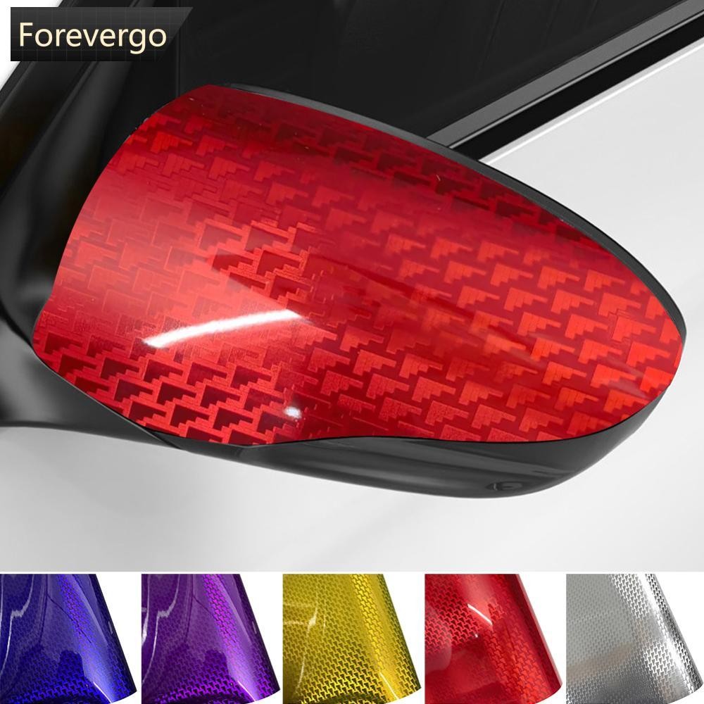 FOREVERGO 150cm PET Forged Carbon Fiber Car Motorcycle Color Change ...